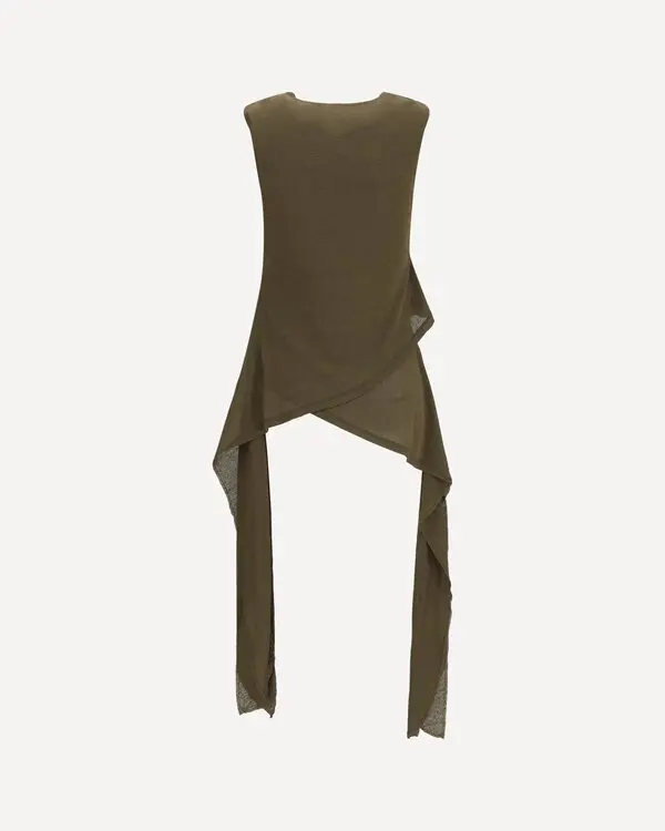 GANNI Asymmetrical Knot Top