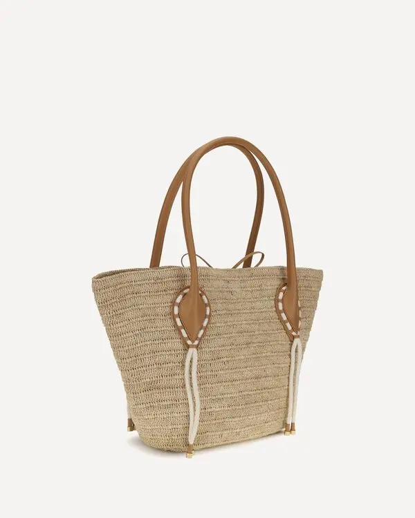 CHRISTIAN LOUBOUTIN Large Venus Basket Shoulder Bag - Beige