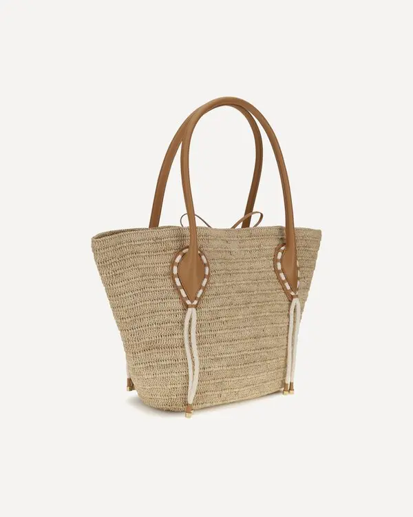 CHRISTIAN LOUBOUTIN Large Venus Basket Shoulder Bag - Beige