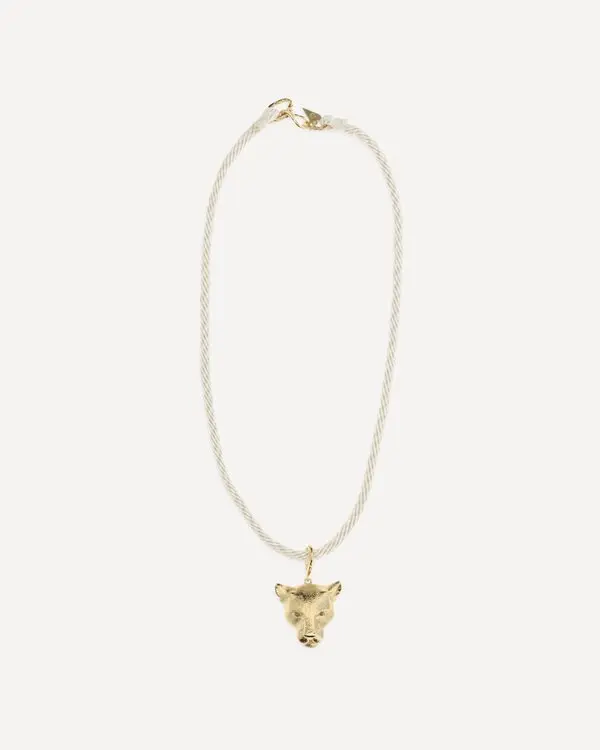 FORTE_FORTE Puma Head Pendant Necklace