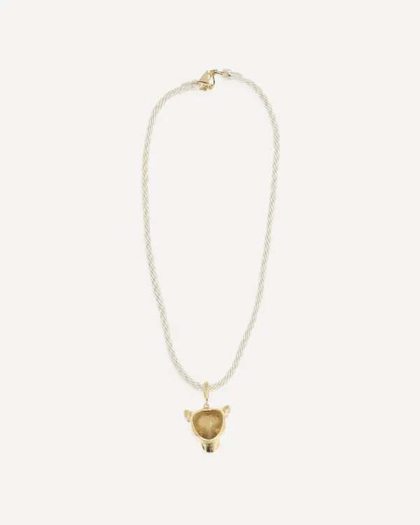FORTE_FORTE Puma Head Pendant Necklace