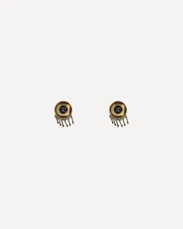 Versace Medusa Clip-on Drop Earrings - Gold