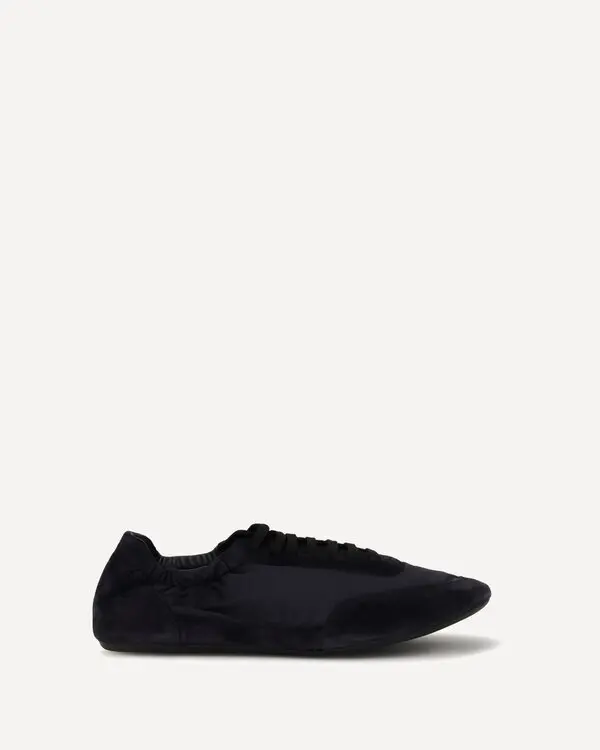 Prada Collapse Sneakers In Re-nylon And Suede - Blue