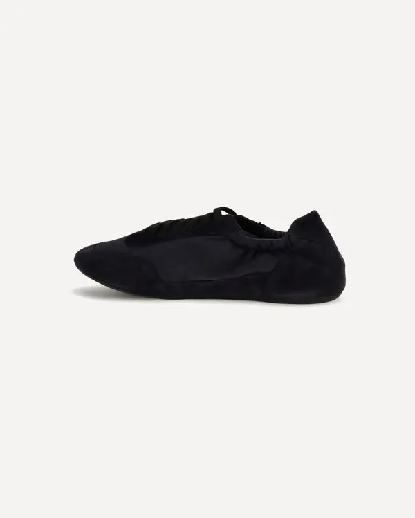Prada Collapse Sneakers In Re-nylon And Suede - Blue