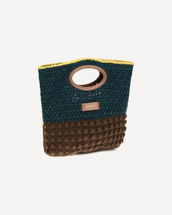 Marni Knotty Crochet Wool Handbag - Multicolour