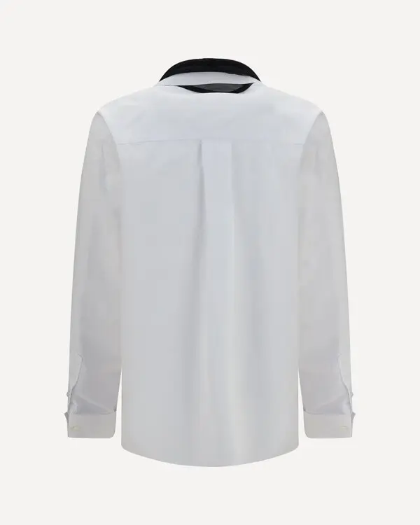 Sacai Cotton Poplin Scarf Shirt