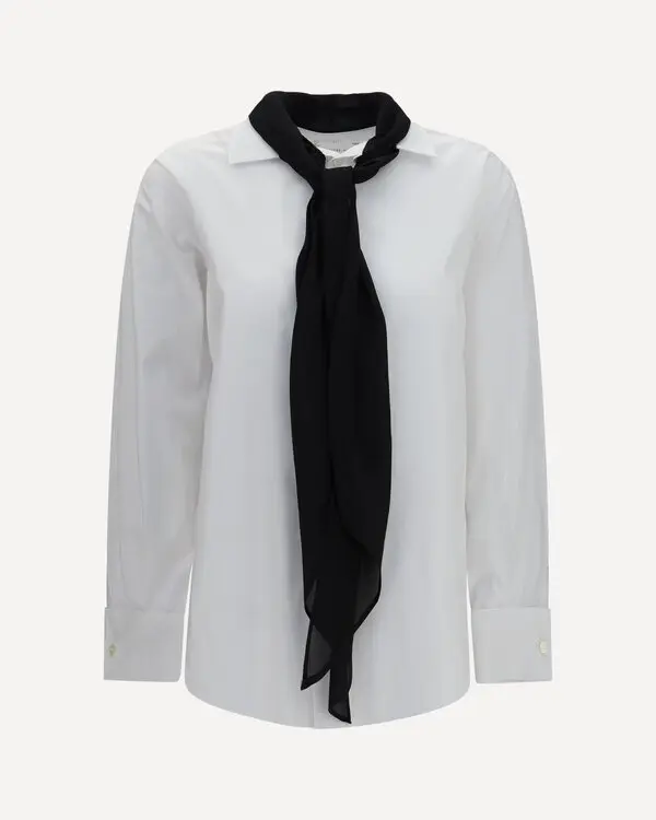 Sacai Cotton Poplin Scarf Shirt