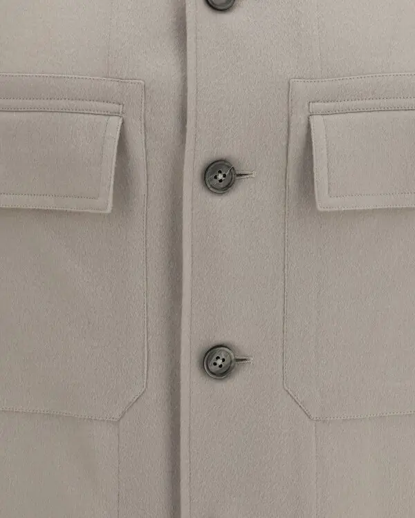 Zegna Cashmere Shirt Jacket - Beige
