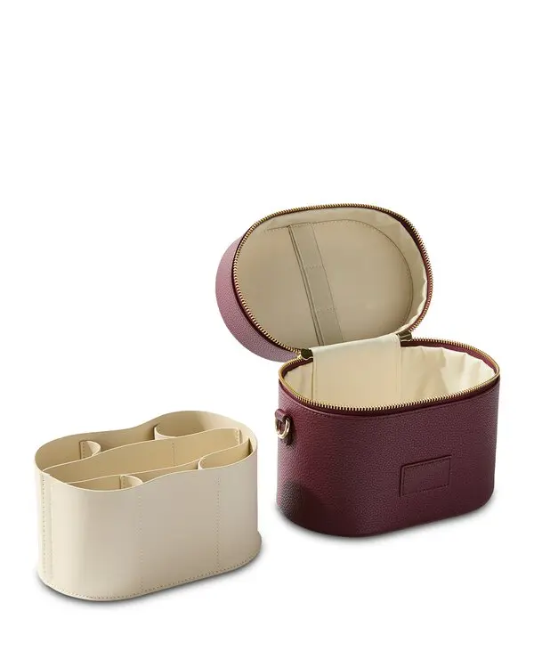 ETOILE Oval Toiletry Case - Burgundy