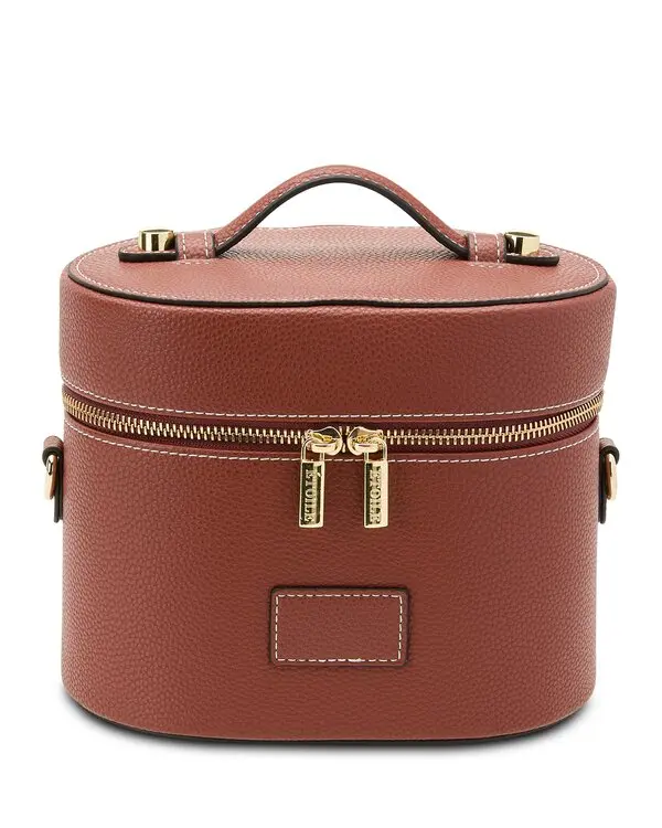 ETOILE Oval Toiletry Case With Removable Divider And Shoulder Strap