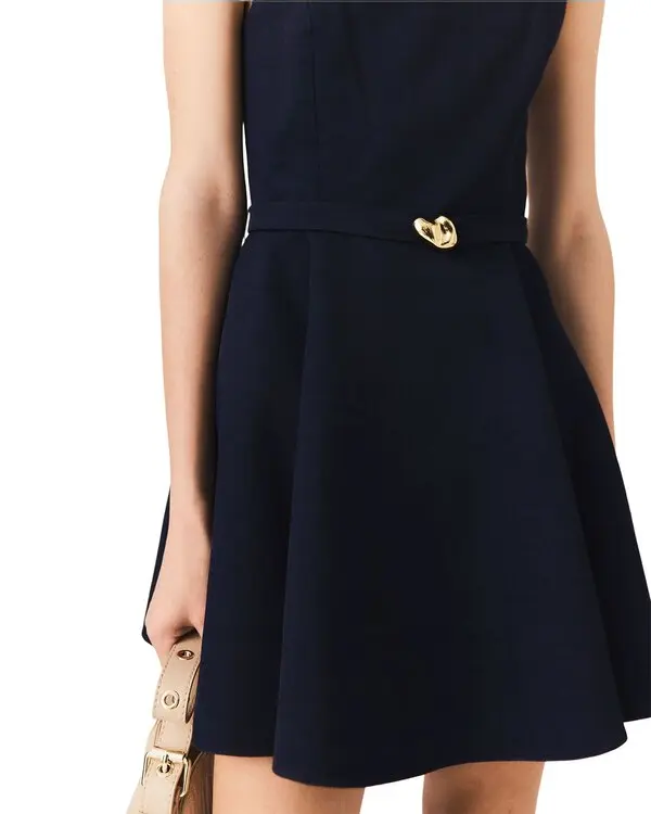 Maje Flared Dress With Straps
