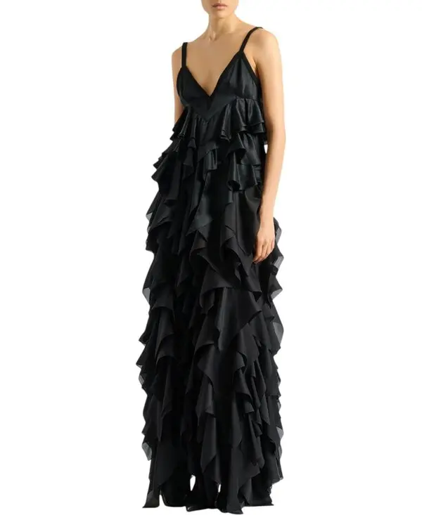 Balmain Satin Top With Thin Straps