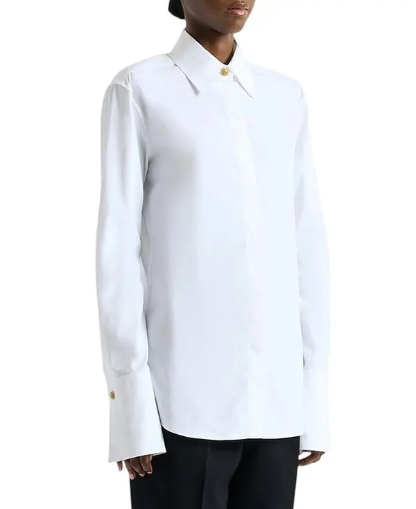 Balmain Cotton Poplin Shirt - White