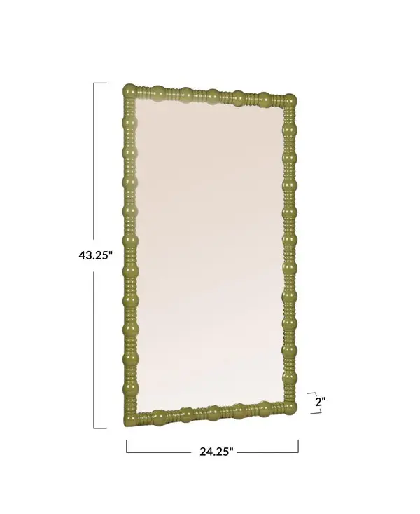 ROWENA INTERIORS Medium Gloss Dowel Wall Mirror