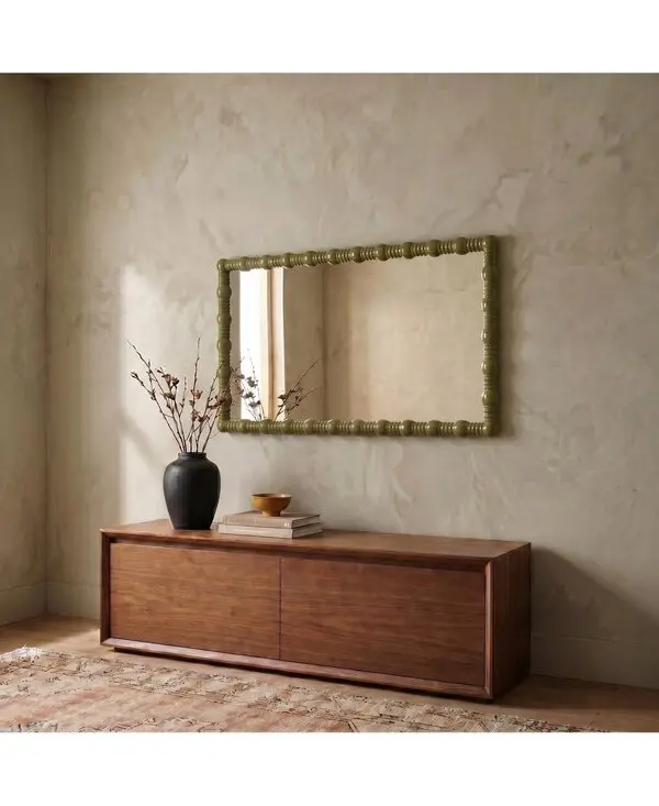 ROWENA INTERIORS Medium Gloss Dowel Wall Mirror