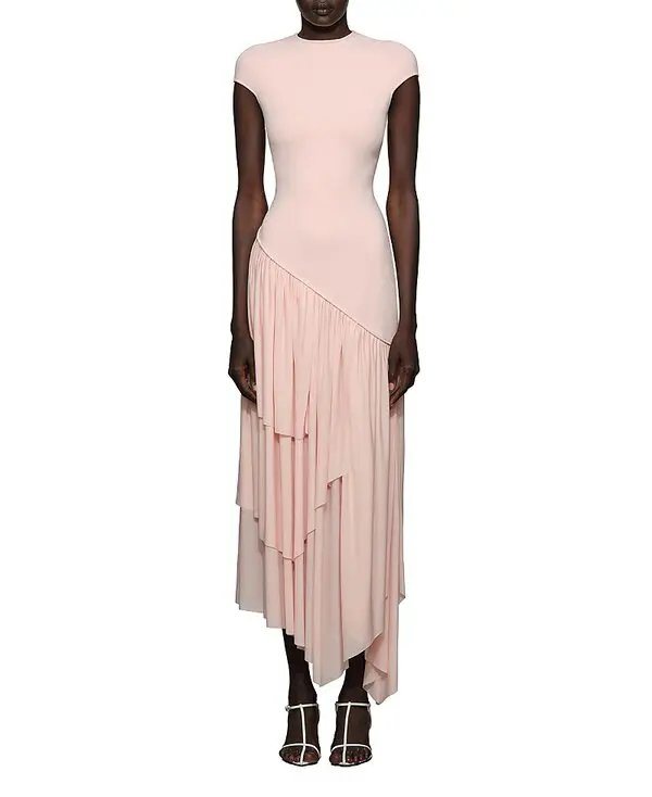 ET OCHS Elowen Knit Combo Dress - Blush