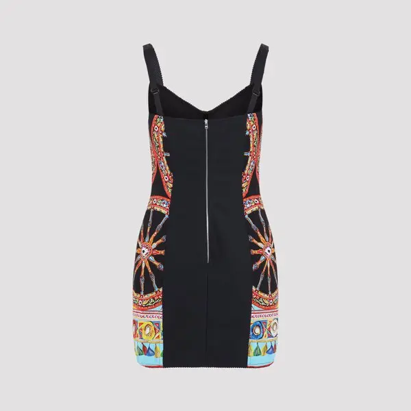 Dolce & Gabbana Charmeuse Carretto Mini Dress