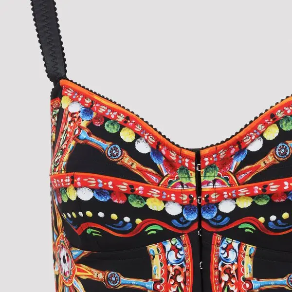 Dolce & Gabbana Charmeuse Carretto Mini Dress