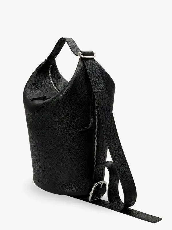 Loewe Loop Leather Crossbody Bag - Black