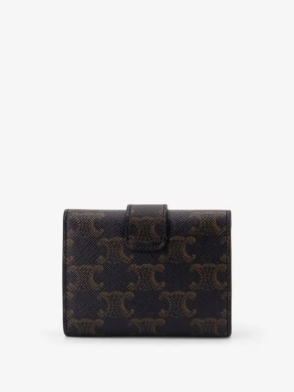 Celine Trifold Triomphe Coated Canvas Wallet