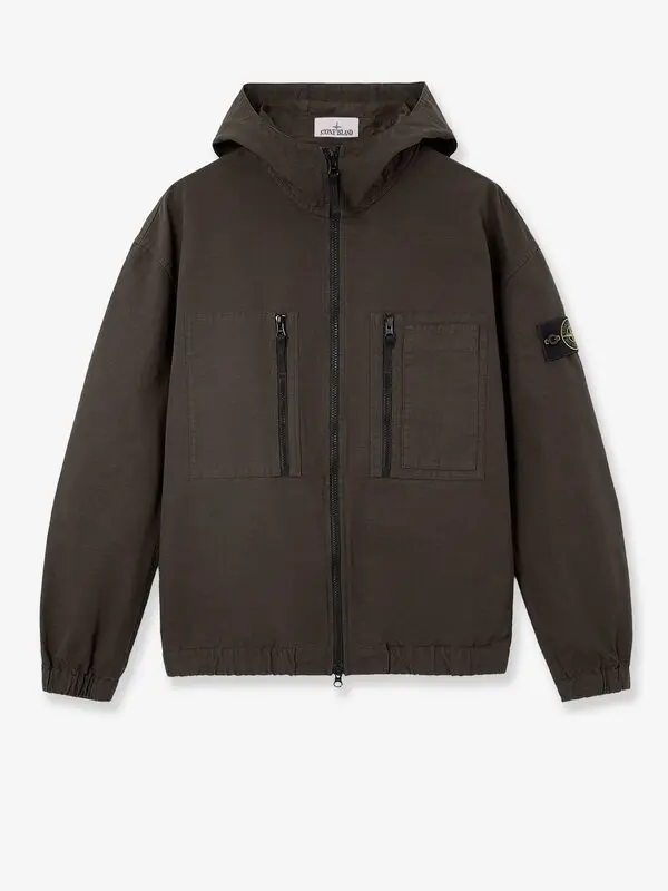 Stone Island Hooded Organic Cotton Jacket - Multicolor