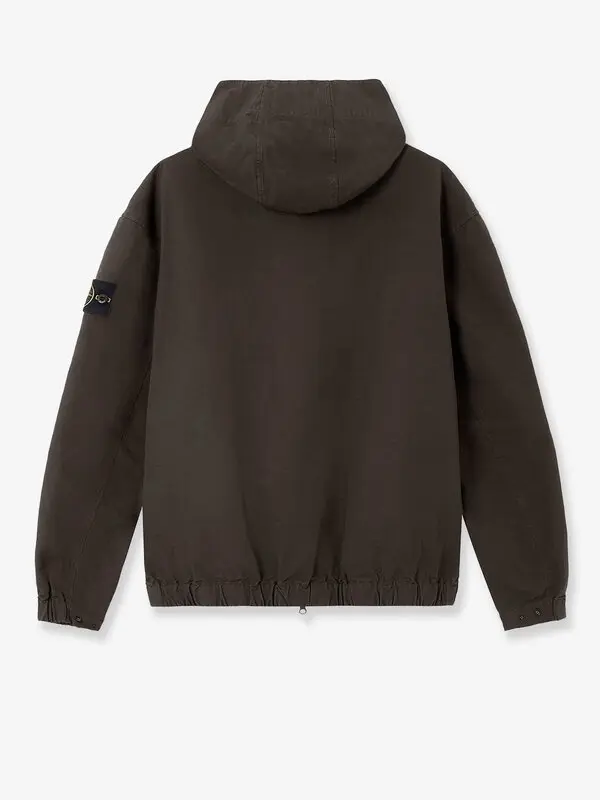 Stone Island Hooded Organic Cotton Jacket
