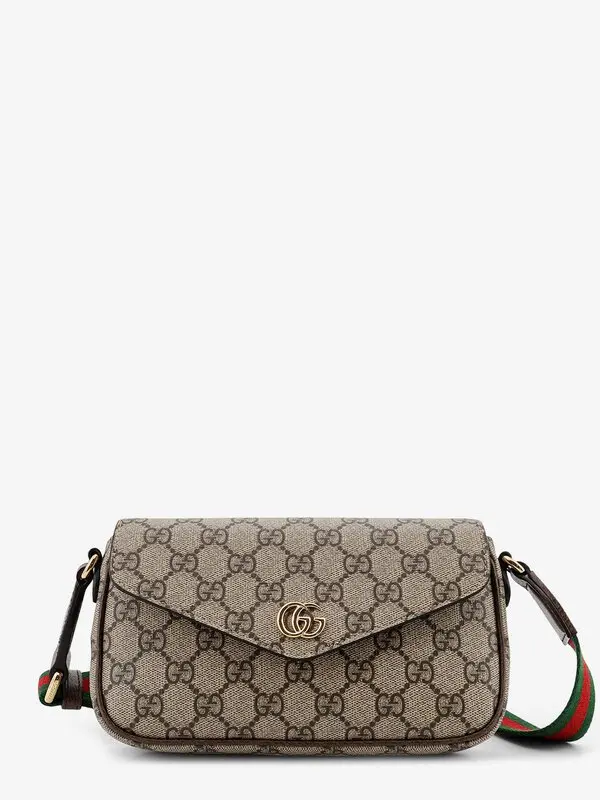 Gucci Ophidia Gg Supreme Fabric Crossbody Bag - Cream