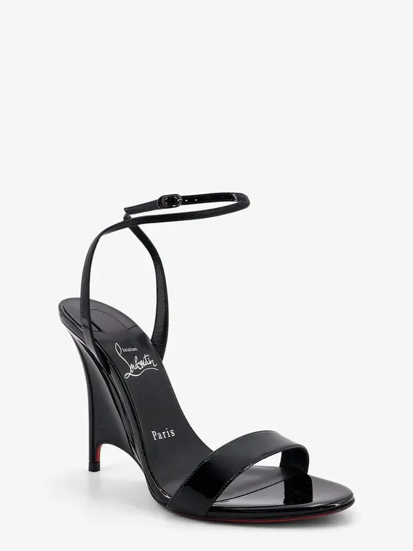 CHRISTIAN LOUBOUTIN Zeezeenella Patent Leather Wedge Sandals