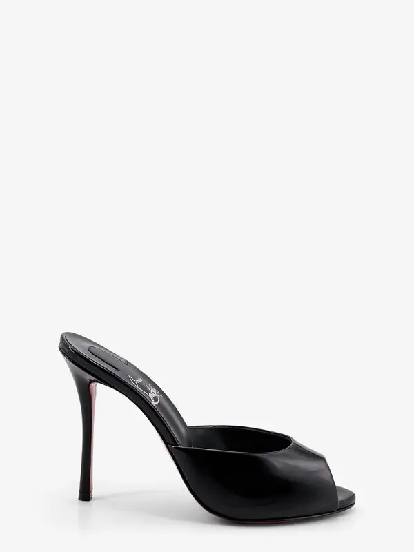 CHRISTIAN LOUBOUTIN Me Dolly Patent Leather Sandals - Black