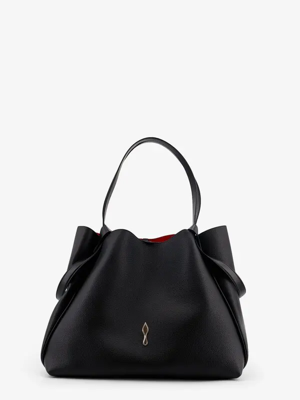 CHRISTIAN LOUBOUTIN Bettina Large Leather Shoulder Bag - Black