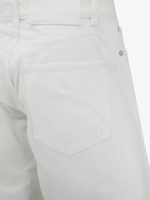 Alaïa White Denim Trousers - Multicolor