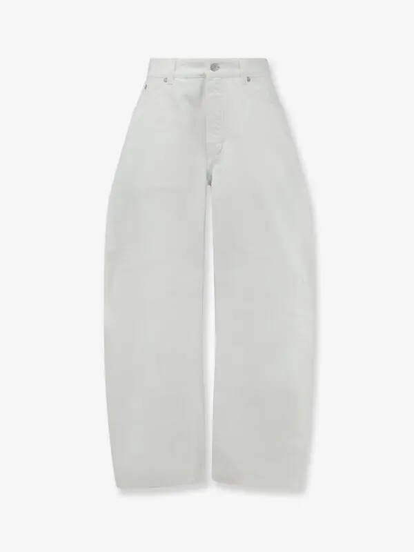 Alaïa White Denim Trousers - Multicolor