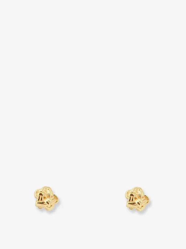 Bottega Veneta Brass Knot Detail Stud Earrings - Multicolor