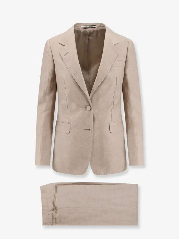 Tagliatore Parigi Linen And Cotton Suit - Multicolor