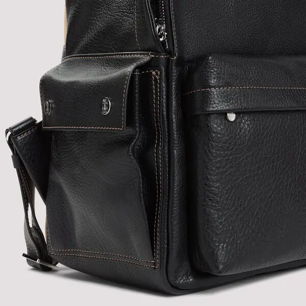Brunello Cucinelli Grained Leather Backpack