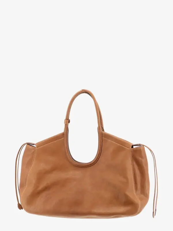 Miu Miu Ivy Leather Handbag With Front Lettering Logo - Multicolor