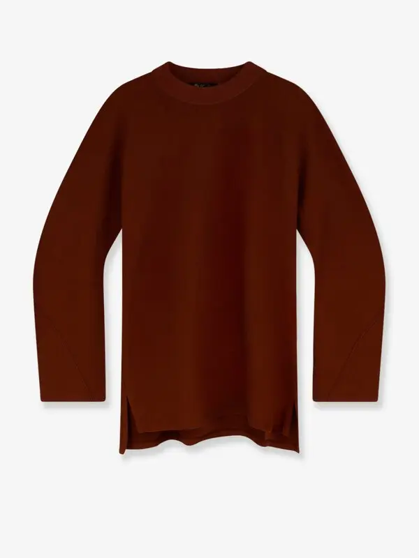 Loro Piana Cotton Cashmere Ribbed Crewneck Sweater - Multicolor