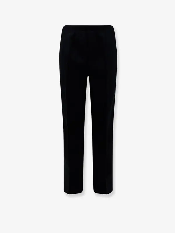 Loro Piana Petunia Cashmere, Silk And Virgin Wool Trousers - Black