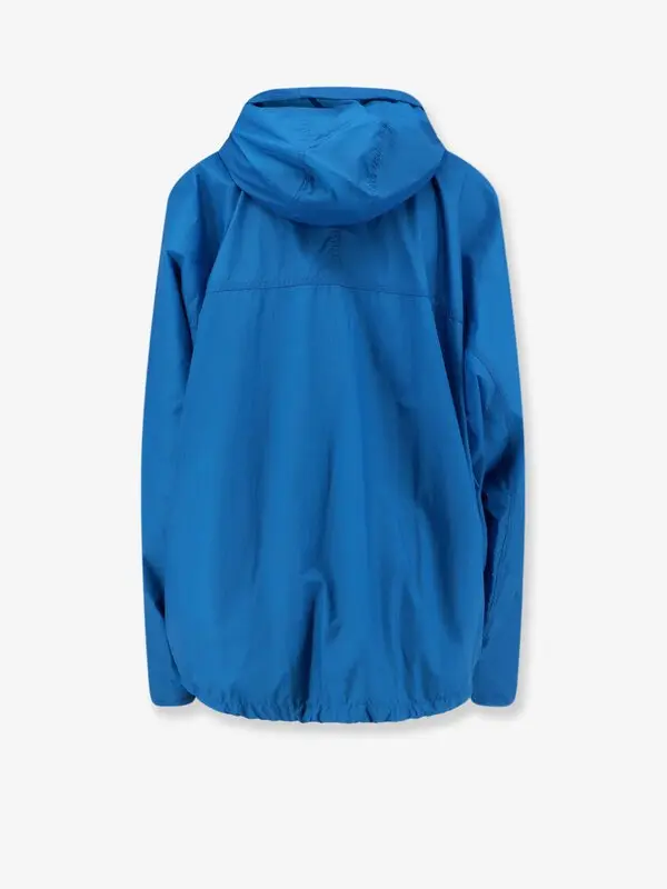Loewe Anorak Technical Fabric Windbreaker With Embroidered Anagram Logo