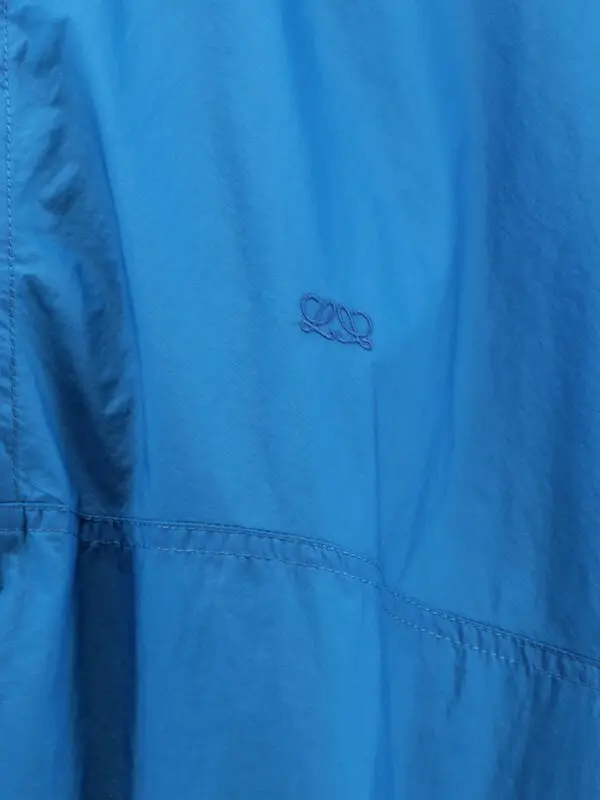 Loewe Anorak Technical Fabric Windbreaker With Embroidered Anagram Logo