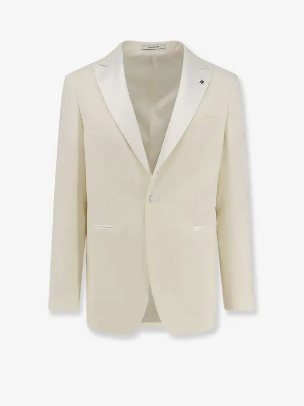 Tagliatore Tuxedo Virgin Wool Blazer - Multicolor