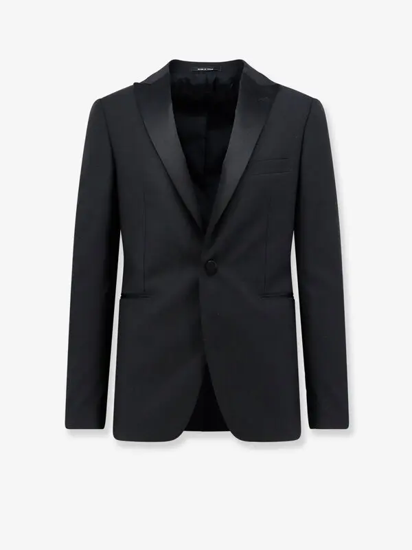Tagliatore Tuxedo Virgin Wool Blazer