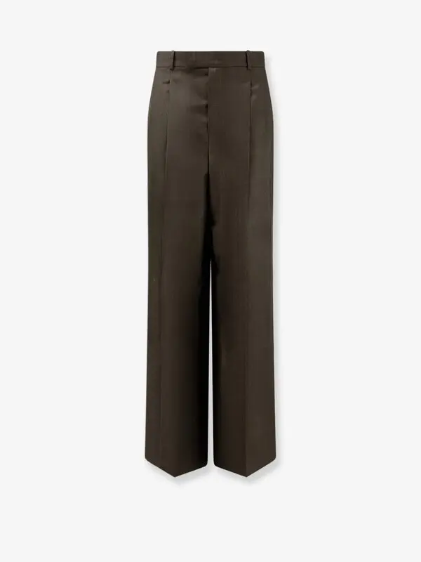 Loro Piana Wide Leg Wool Trousers - Multicolor