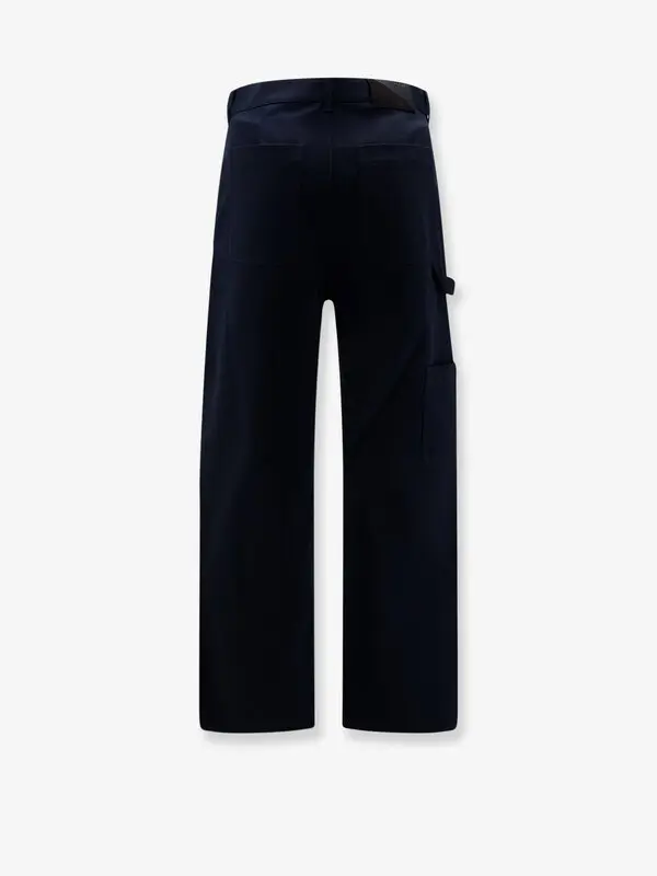 Loewe Denim Trousers With Contrasting Embroidered Logo