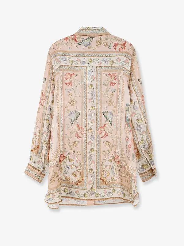 Zimmermann Roselight Silk Printed Shirt