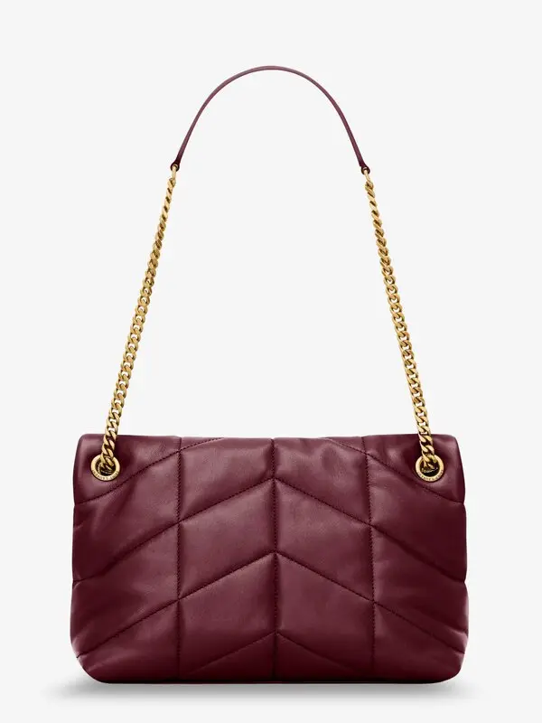 Saint Laurent Puffer Matelassé Leather Shoulder Bag - Multicolor
