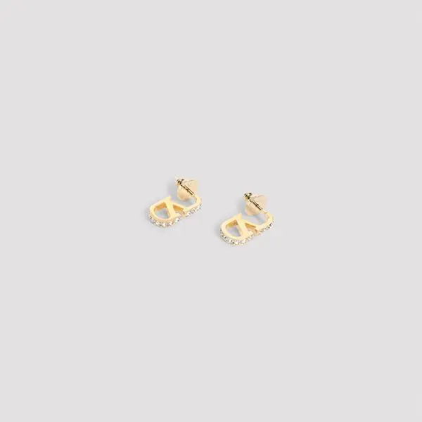 Valentino Garavani Vlogo Crystal Earrings