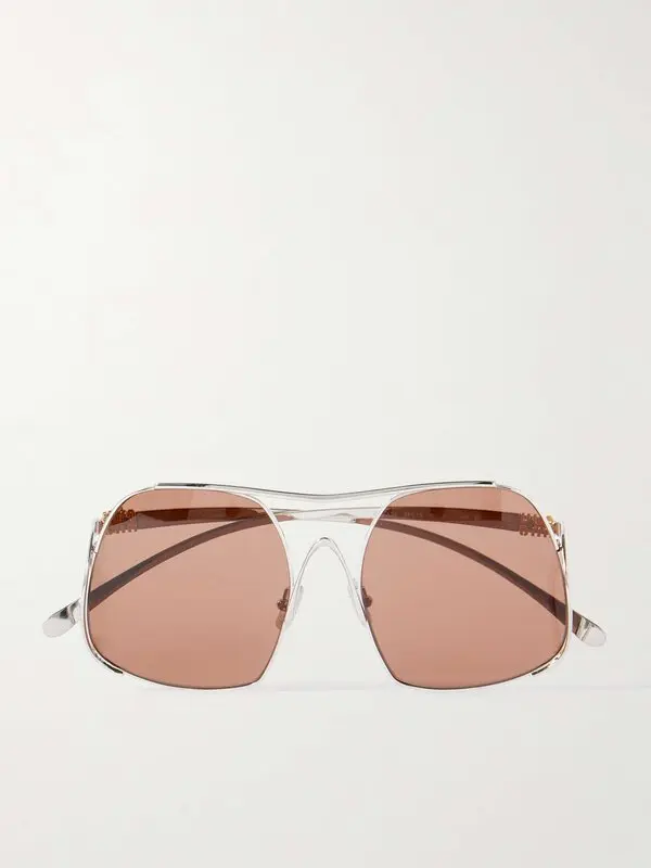 Miu Miu Square-frame -tone Sunglasses