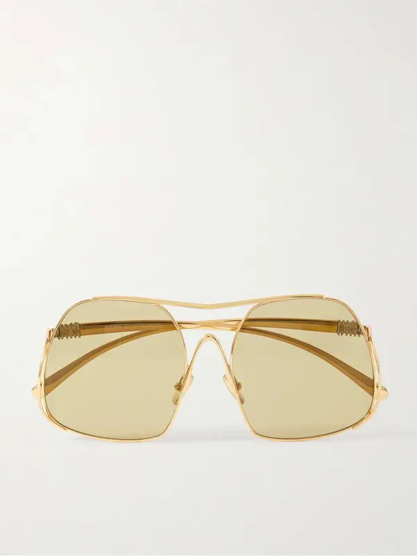Miu Miu Square-frame -tone Sunglasses