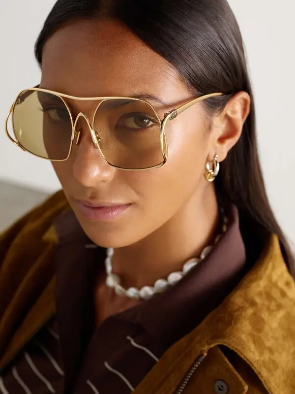 Miu Miu Square-frame -tone Sunglasses